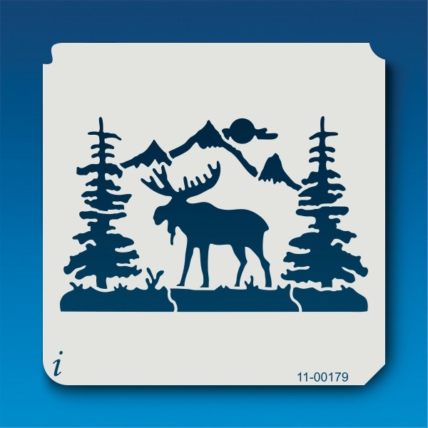 11-00179 North Country Scene Stencil - iStencils
