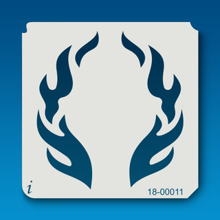 Flame Stencils for Walls and Crafts | stencils online llc