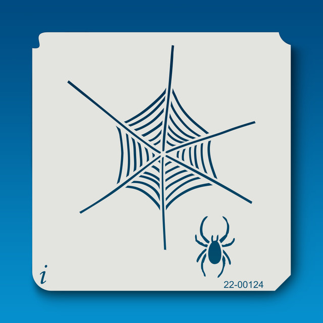 32-00001 Spider Web Paint Stencil - iStencils