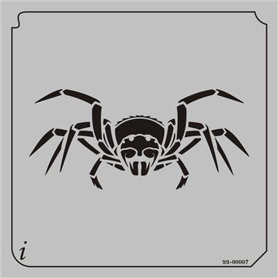 99-00007 Spider Tattoo Stencil - iStencils
