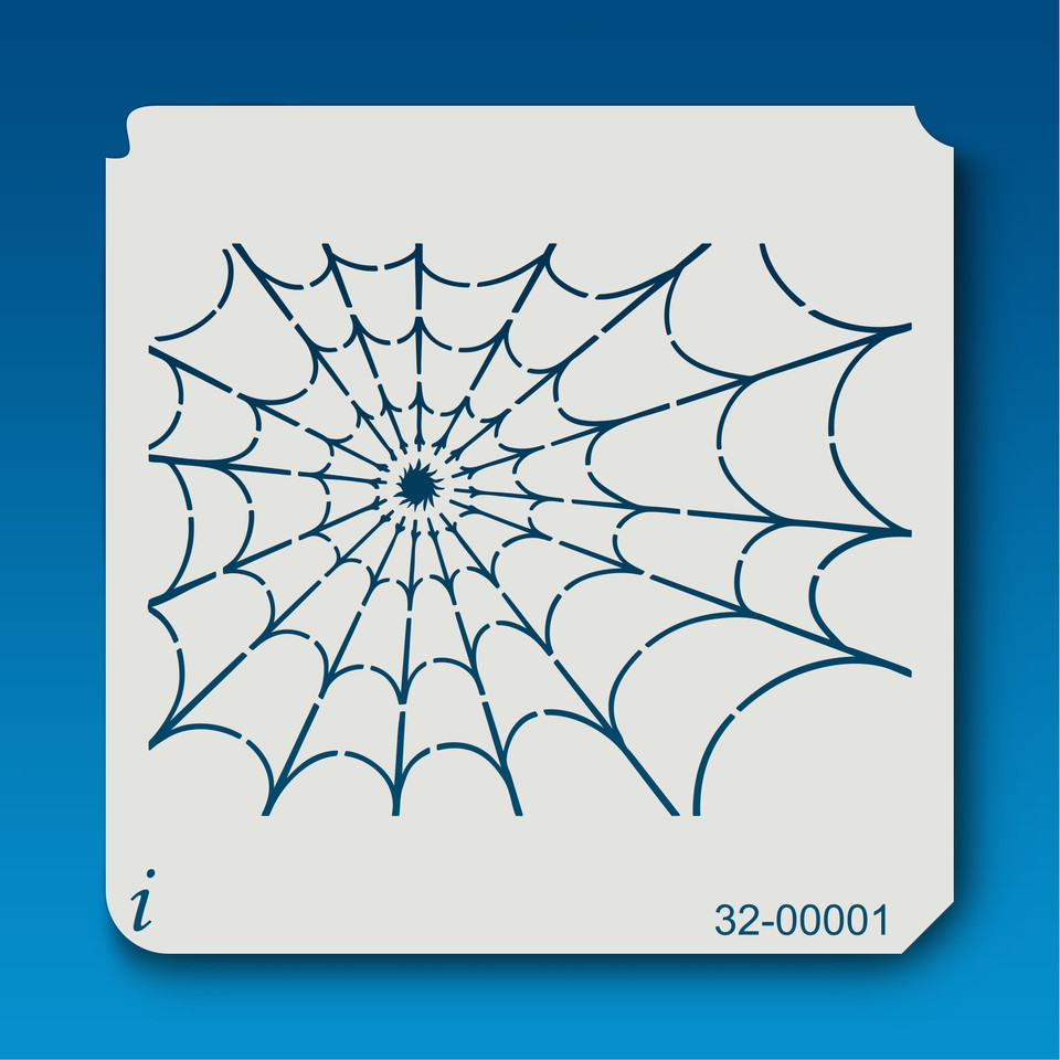 32-00001 Spider Web Paint Stencil - iStencils