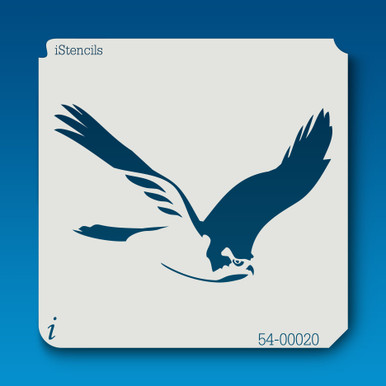 54-00020 flying hawk stencil - iStencils