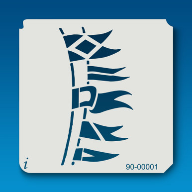 90-00001 Maritime Flags Stencil - iStencils