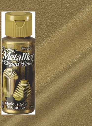 Glorious Gold - Dazzling Metallic Acrylic Paint (2oz) - iStencils