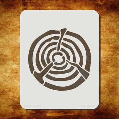 Labyrinth Stencil | Robyn McClendon Hearth Codes: Cycles Stencils ...