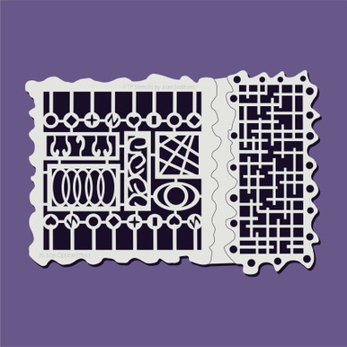 JS-106 optical effect stencil - iStencils