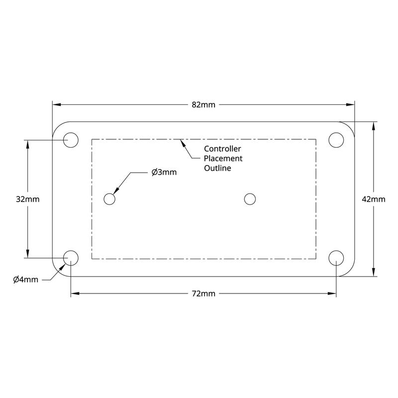 Motor Controller Mount for Basic Micro RoboClaw 1x60A - goBILDA