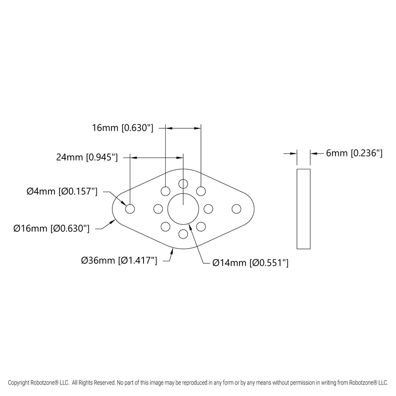 Plastic Dual Hub-Mount Control Arm (24mm Length) - goBILDA