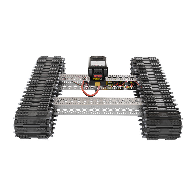 Bravo RC Tank Track Chassis (Rubber Treads) - goBILDA