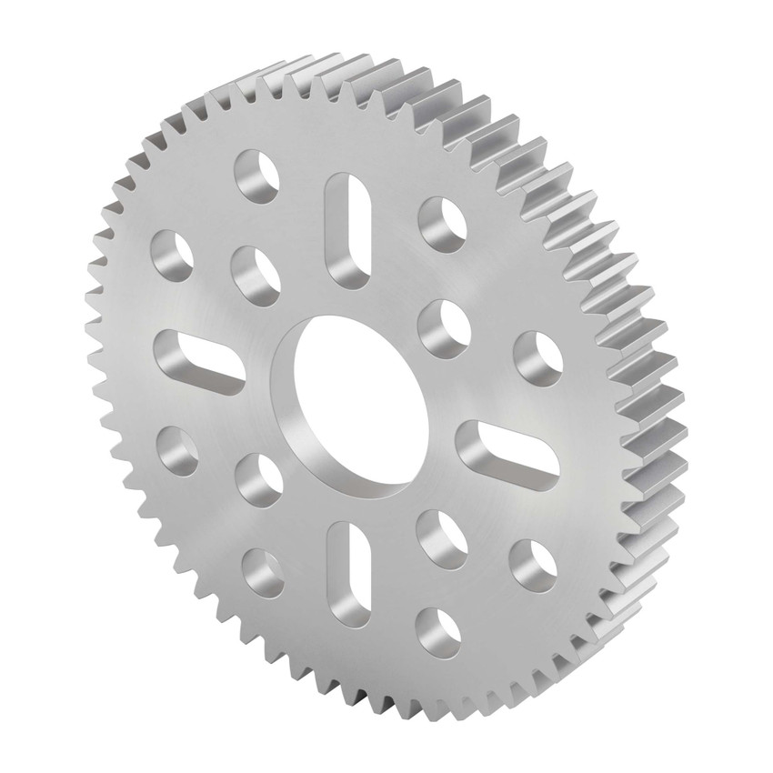 2302 Series Aluminum, MOD 0.8, Hub Mount Gear (14mm Bore, 60 Tooth ...
