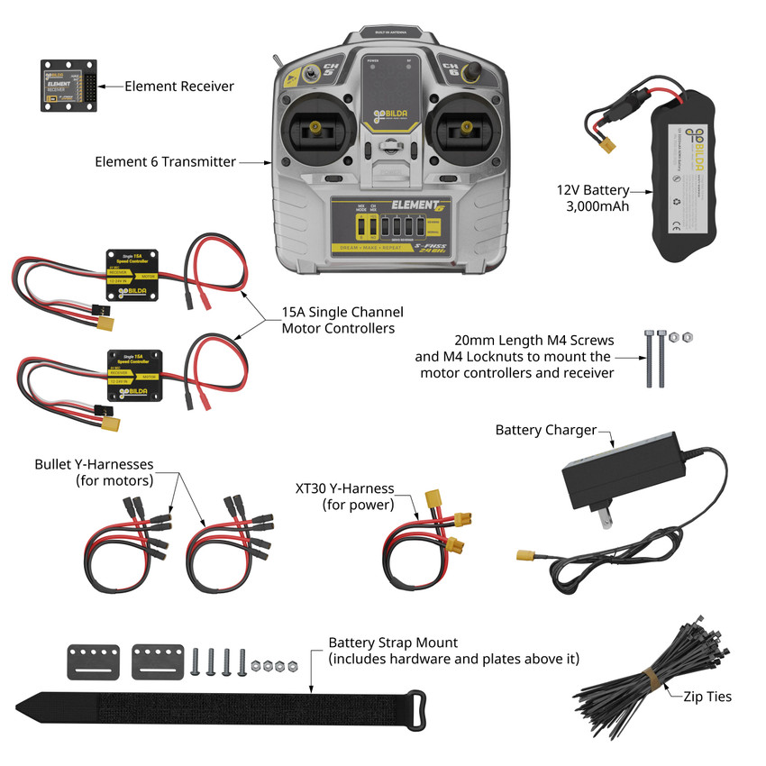 12V Radio Control Bundle - goBILDA