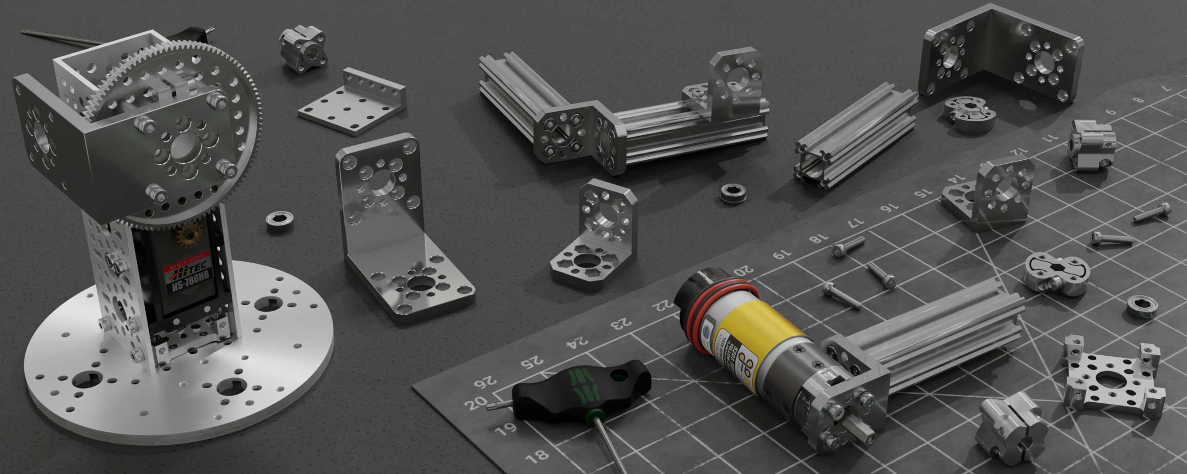 STRUCTURE - Mounts - Angle Pattern Mounts - goBILDA