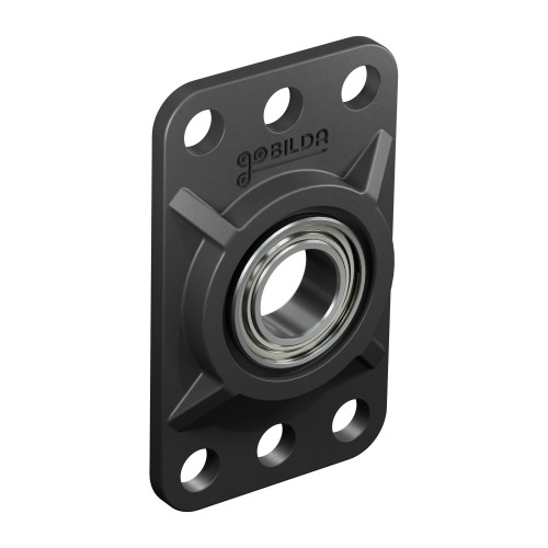 8mm Bore Flat Pillow Block (16mm x 32mm Mounting Pattern) - 2 Pack ...