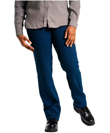 Lapco Women's FR Uniform Pants | 5oz. TecaSafe One® Inherent | Denim Navy