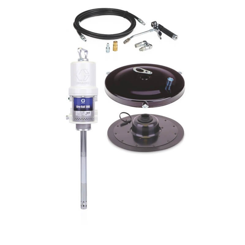 Graco 222069 Fire-Ball 300 Series 50:1 25 To 50Lb Grease Pump, Portable ...