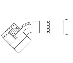 Parker Parflex 1J791N-6-6 Crimp Hose Fitting| Next Day Fittings