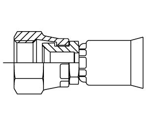 Parker Parflex 10691N-10-10S Crimp Hose Fitting| Next Day Fittings
