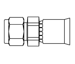 Parker Parflex 1AL91N-4-4C Crimp Hose Fittings |Next Day Fittings