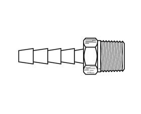 Parker 125HBL-16-12 Hose Barb Male Connector 1 ID Hose X 3/4 NPT | Next ...