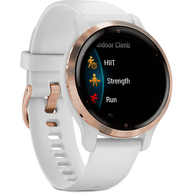 GARMIN Venu 2S GPS Wi-Fi Rose Gold/White Smartwatch (010-02429-13 ...