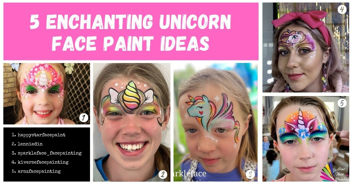 5 Fun Ways to Face Paint a Unicorn - Face Paint Shop Australia