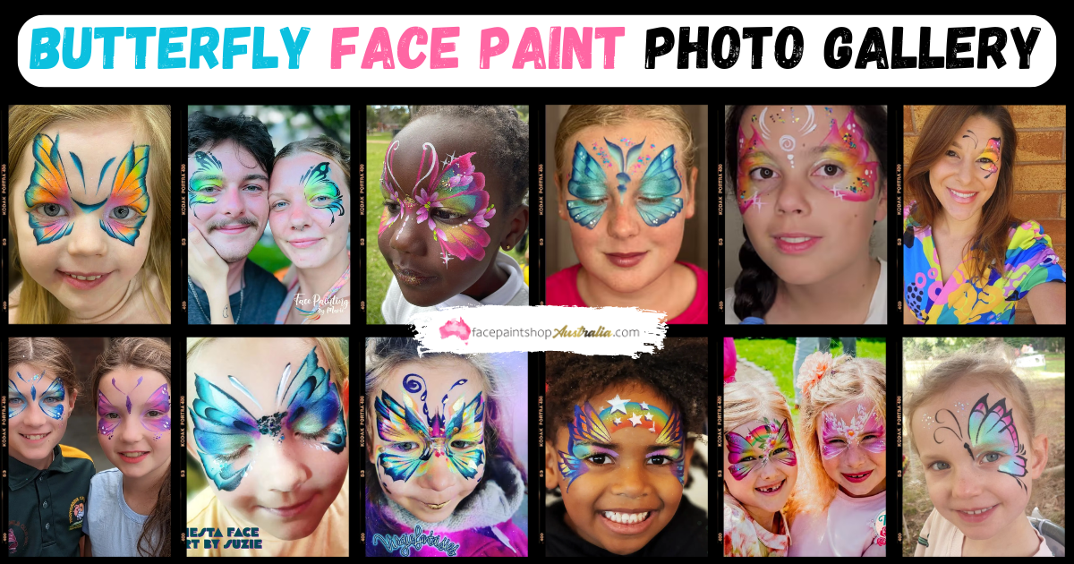 Butterfly Face Paint Ideas to Inspire - Face Paint Shop Australia