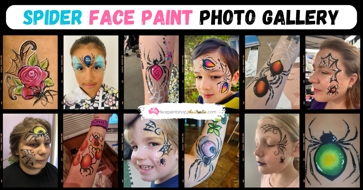 Spider Face Paint Ideas to Inspire - Face Paint Shop Australia