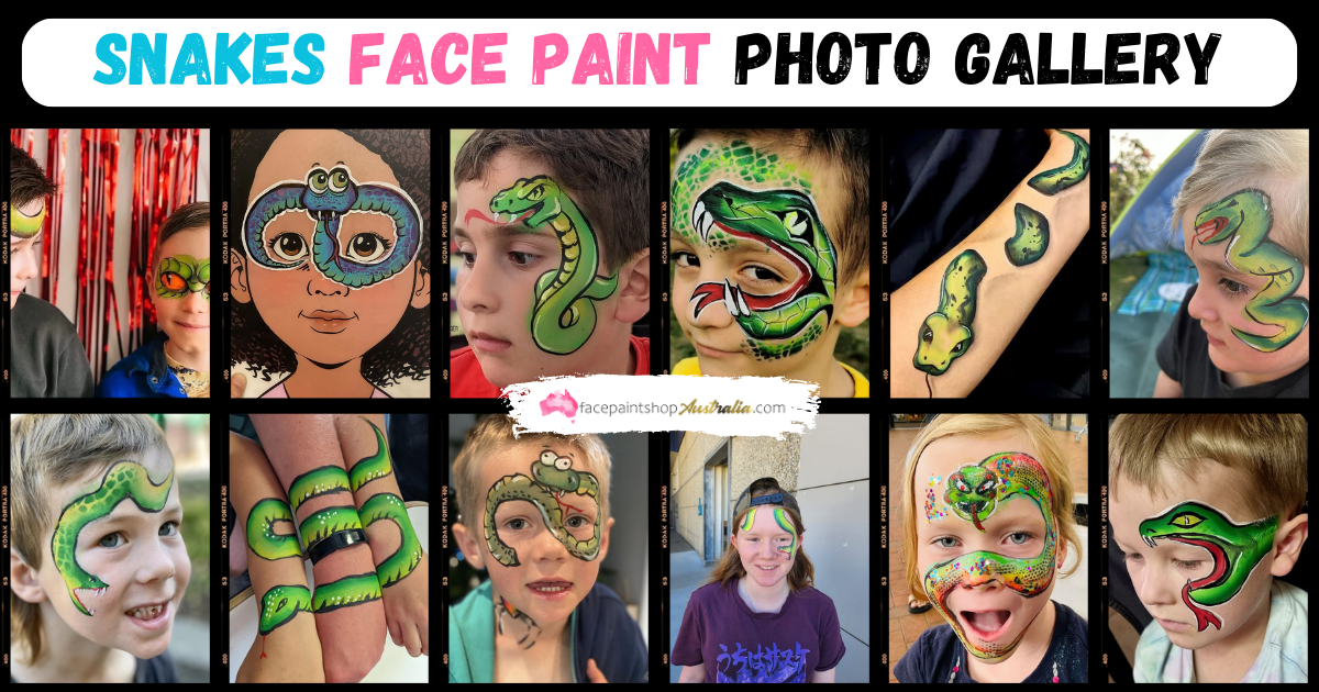 Snakes Face Paint Ideas to Inspire - Face Paint Shop Australia