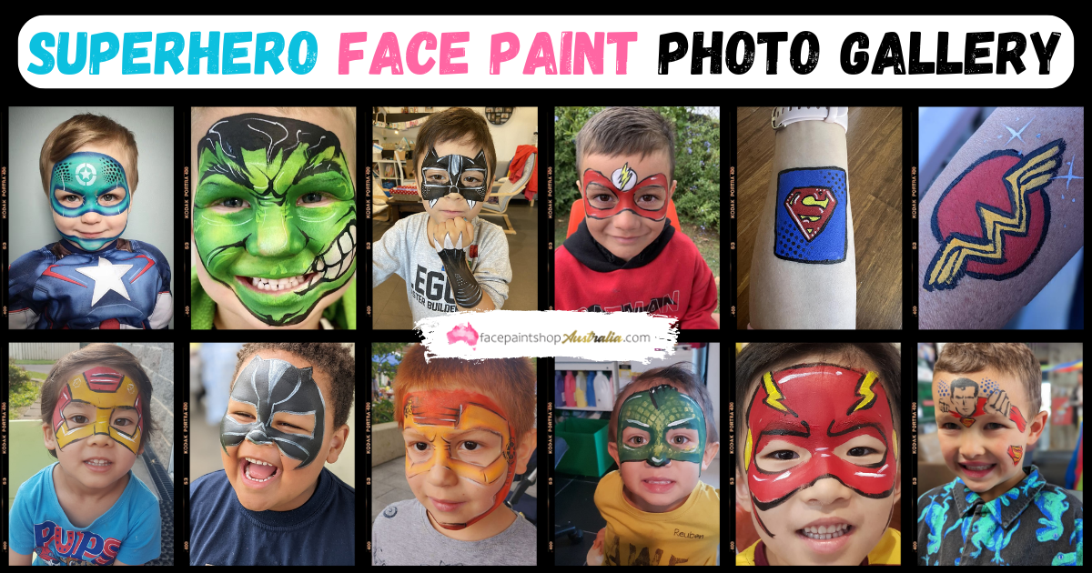 Superhero Face Paint Ideas to Inspire - Face Paint Shop Australia