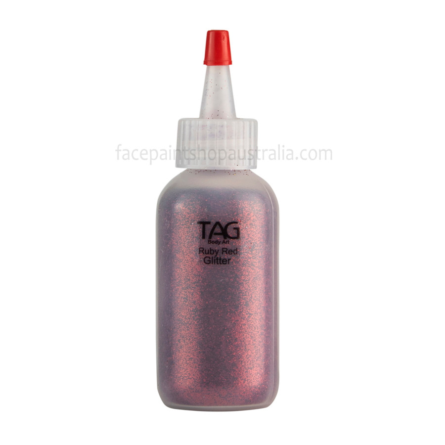 RUBY RED Cosmetic Glitter Dust by Tag Body Art - Face Paint Shop Australia