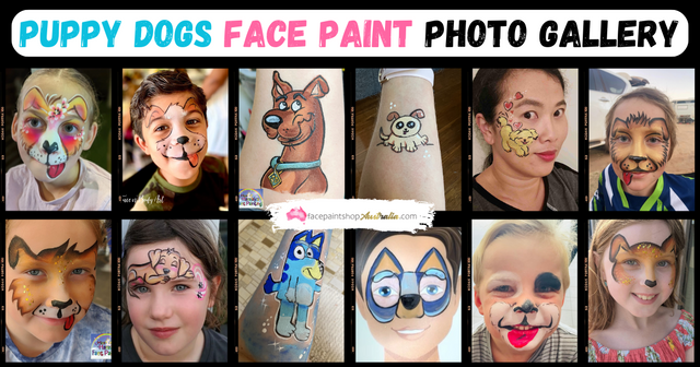 5 ways to face paint a puppy dog - Face Paint Shop Australia
