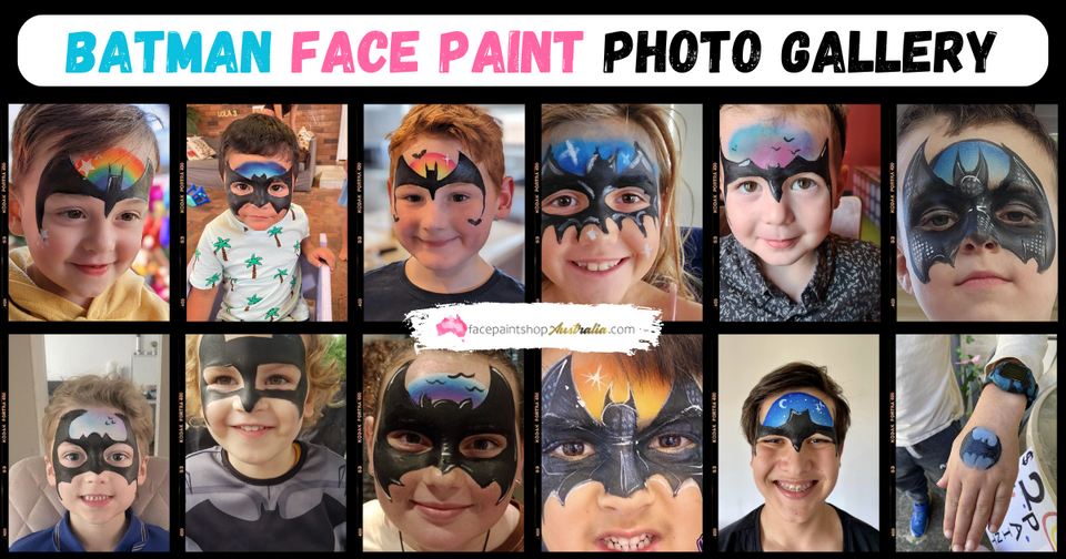 Batman Face Paint Ideas to Inspire - Face Paint Shop Australia