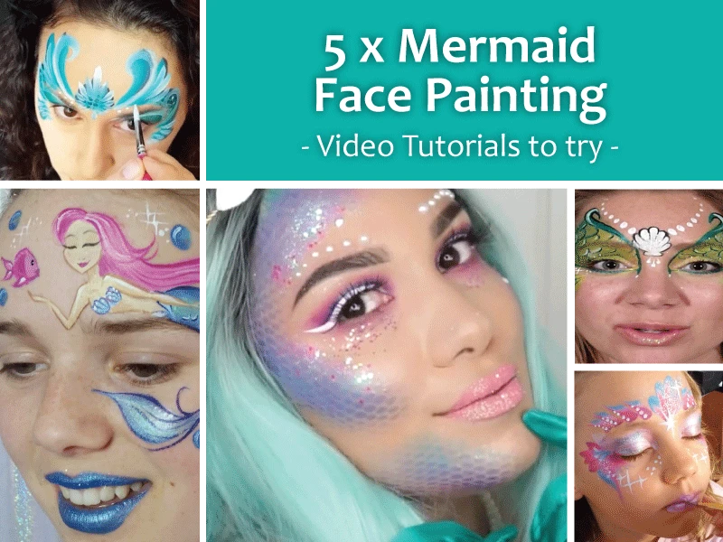 5 Mermaid Face Paint Designs to Try - Face Paint Shop Australia