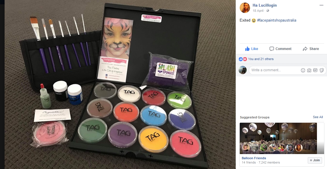 Monthly Winners - Face Paint Shop Australia