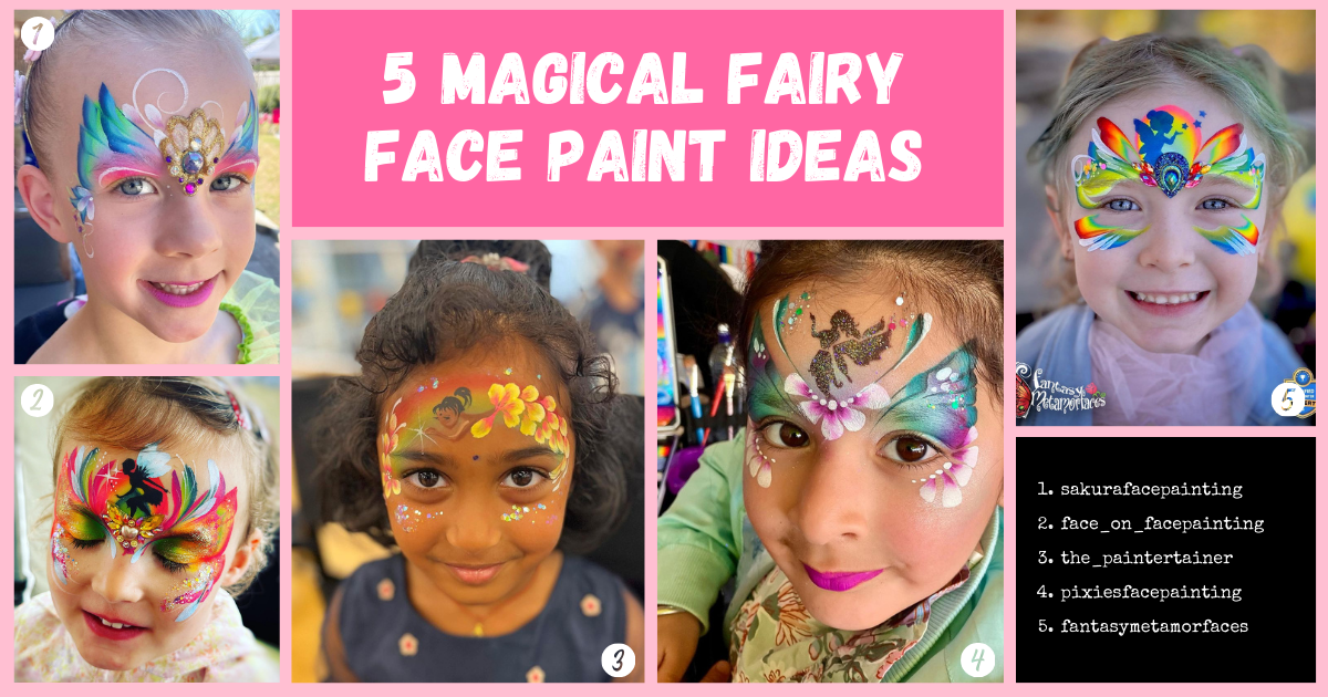 5 Magical Fairy Face Paint Ideas - Face Paint Shop Australia