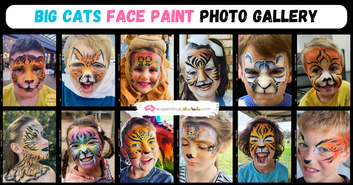 Big Cats Face Paint Ideas to Inspire - Face Paint Shop Australia
