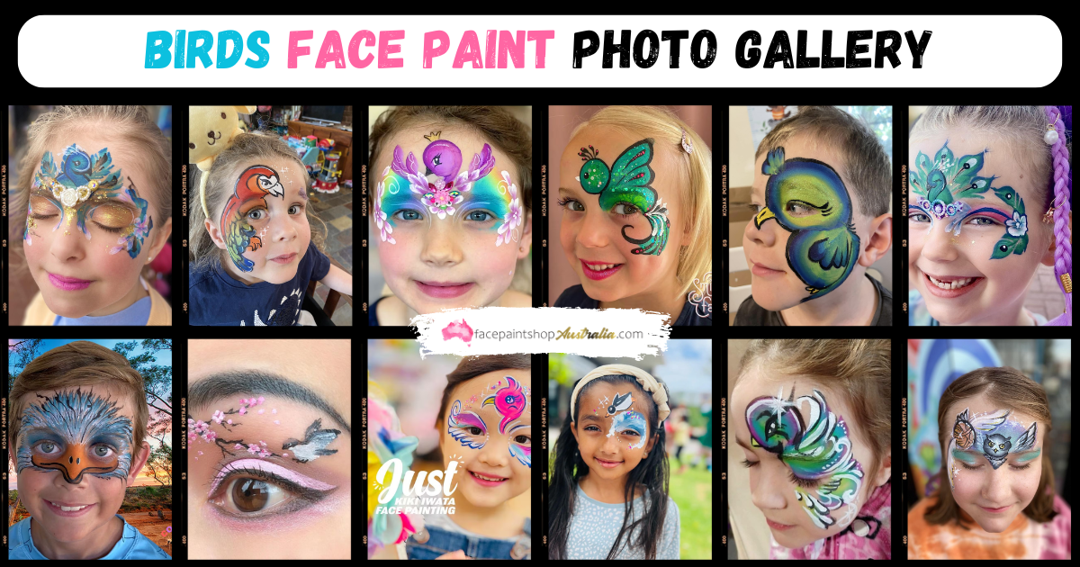 Birds Face Paint Ideas to Inspire - Face Paint Shop Australia