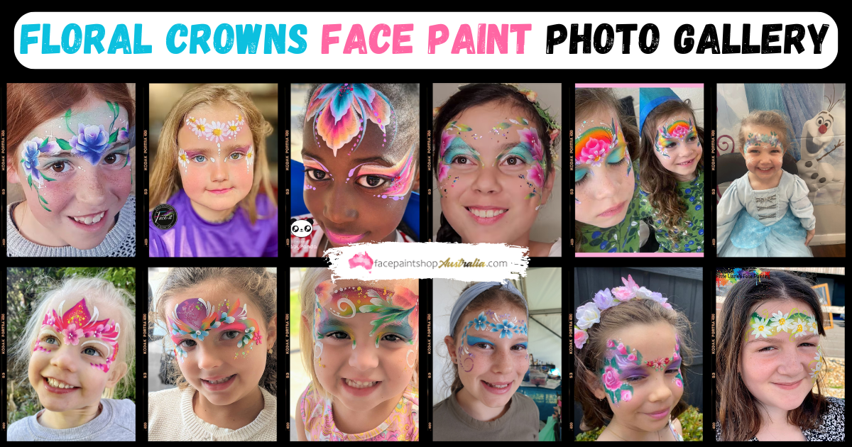 Floral Crowns Face Paint Ideas to Inspire - Face Paint Shop Australia