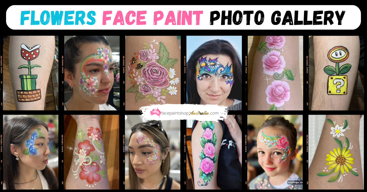 Flower Face Paint Ideas to Inspire - Face Paint Shop Australia