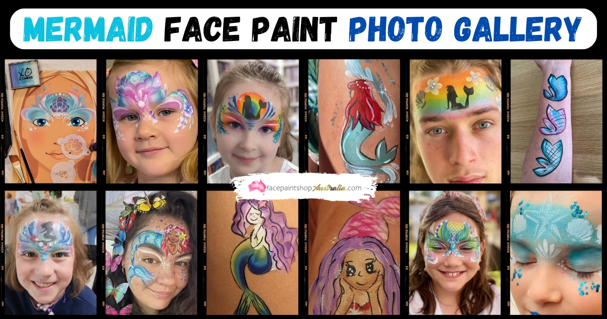 Mermaid Face Paint Ideas to Inspire - Face Paint Shop Australia