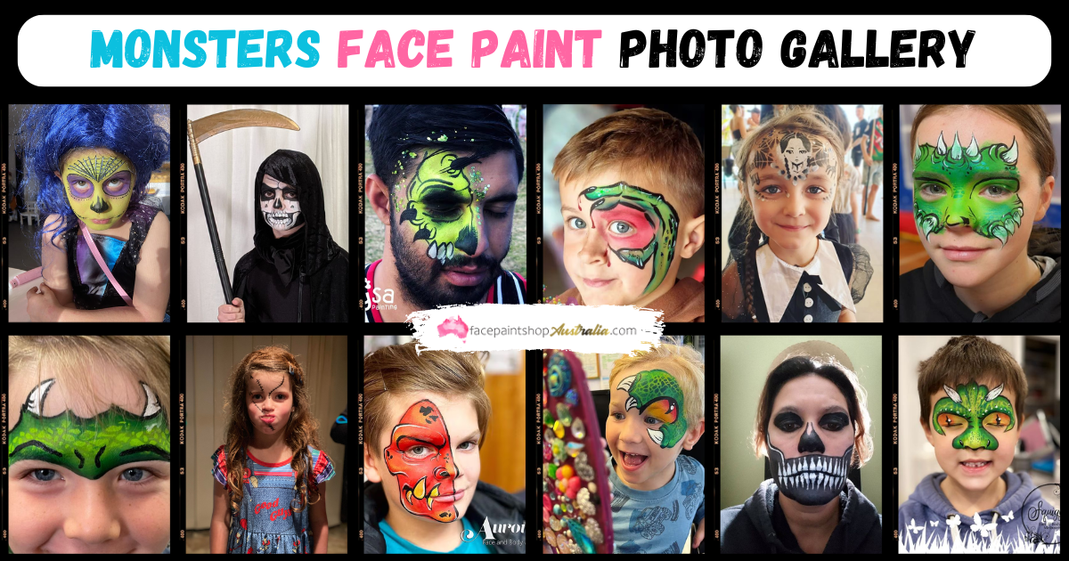 Monsters Face Paint Ideas to Inspire - Face Paint Shop Australia