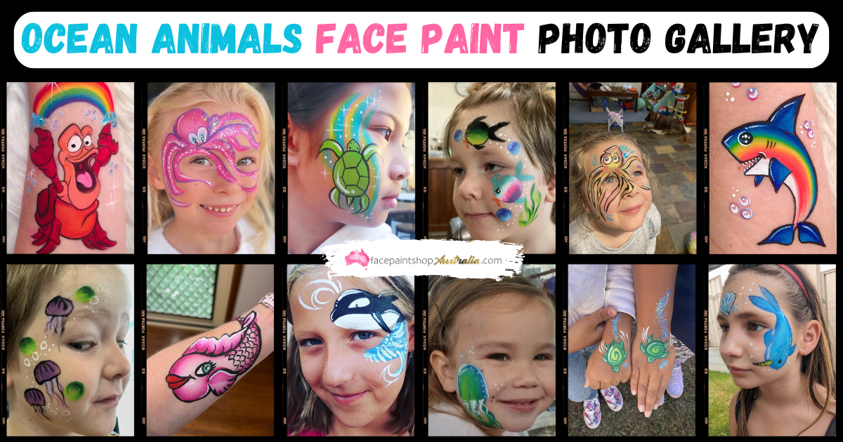 Ocean Animals Face Paint Ideas to Inspire - Face Paint Shop Australia
