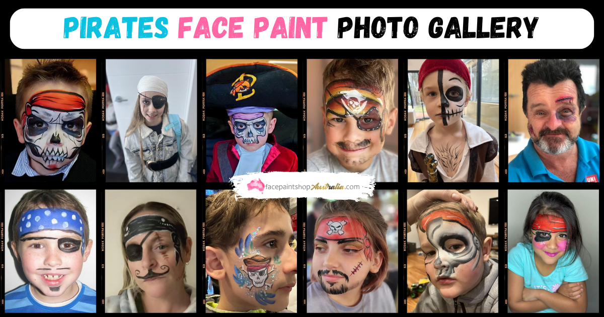 Pirates Face Paint Ideas to Inspire - Face Paint Shop Australia