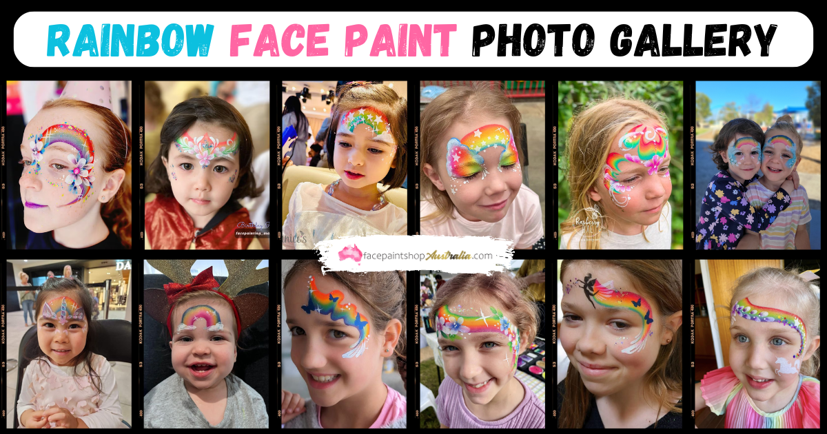 Rainbow Face Paint Ideas to Inspire - Face Paint Shop Australia