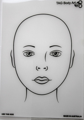 TAG Face Paint Practice Mat, Wipeable - Face Paint Shop Australia