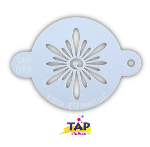 SUNBURST Face Paint Stencil TAP 079 - Face Paint Shop Australia