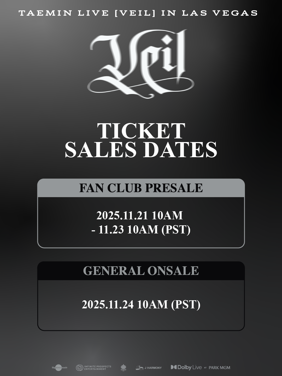 TAEMIN 泰民 Live [VEIL] in Las Vegas 01.16