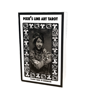 Pixie's Line Art Tarot Deck & 100 Page Guide | Linen Finish | Full Size ...