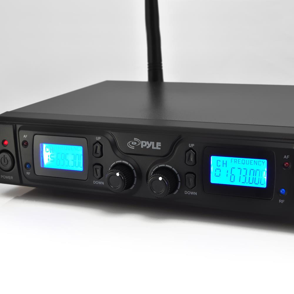 Premier Series Rack Mount UHF Wireless Microphone System with (2) Body ...
