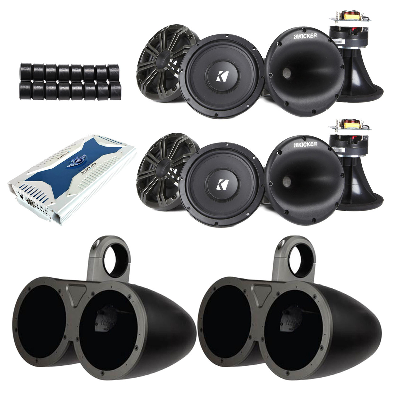 Kicker Sub And Amp Combo
